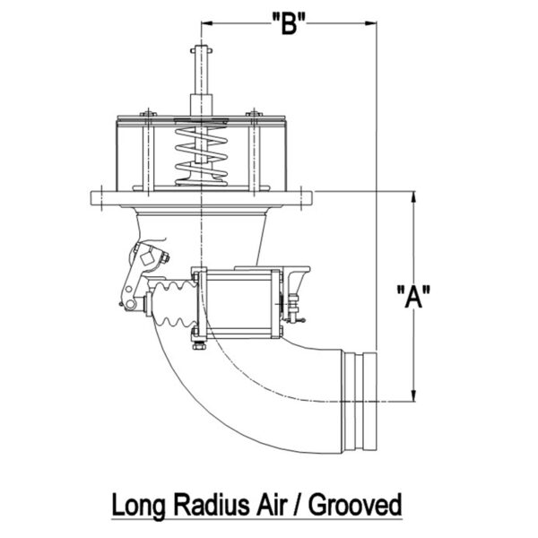 Betts 6" x 4" 90 Air Emergency Valves - Kraft Tank Online Parts Store