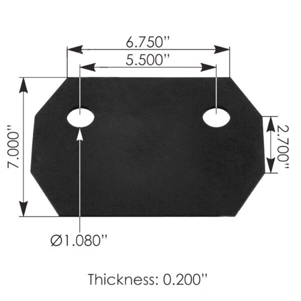 Hendrickson Air Spring Mounting Plate - Kraft Tank Online Parts Store